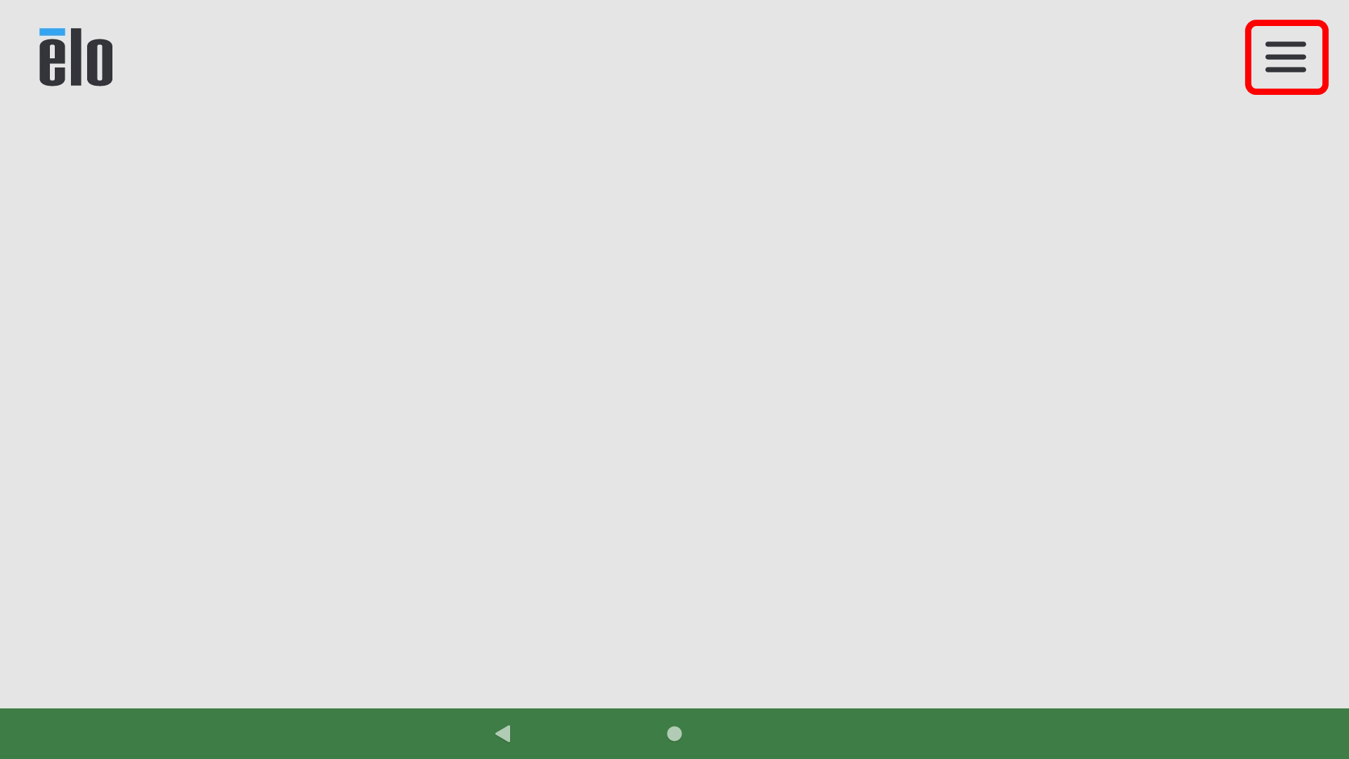 When in EloView Mode, how do you access the Android Settings on I-Series 4 devices? – Elo ...