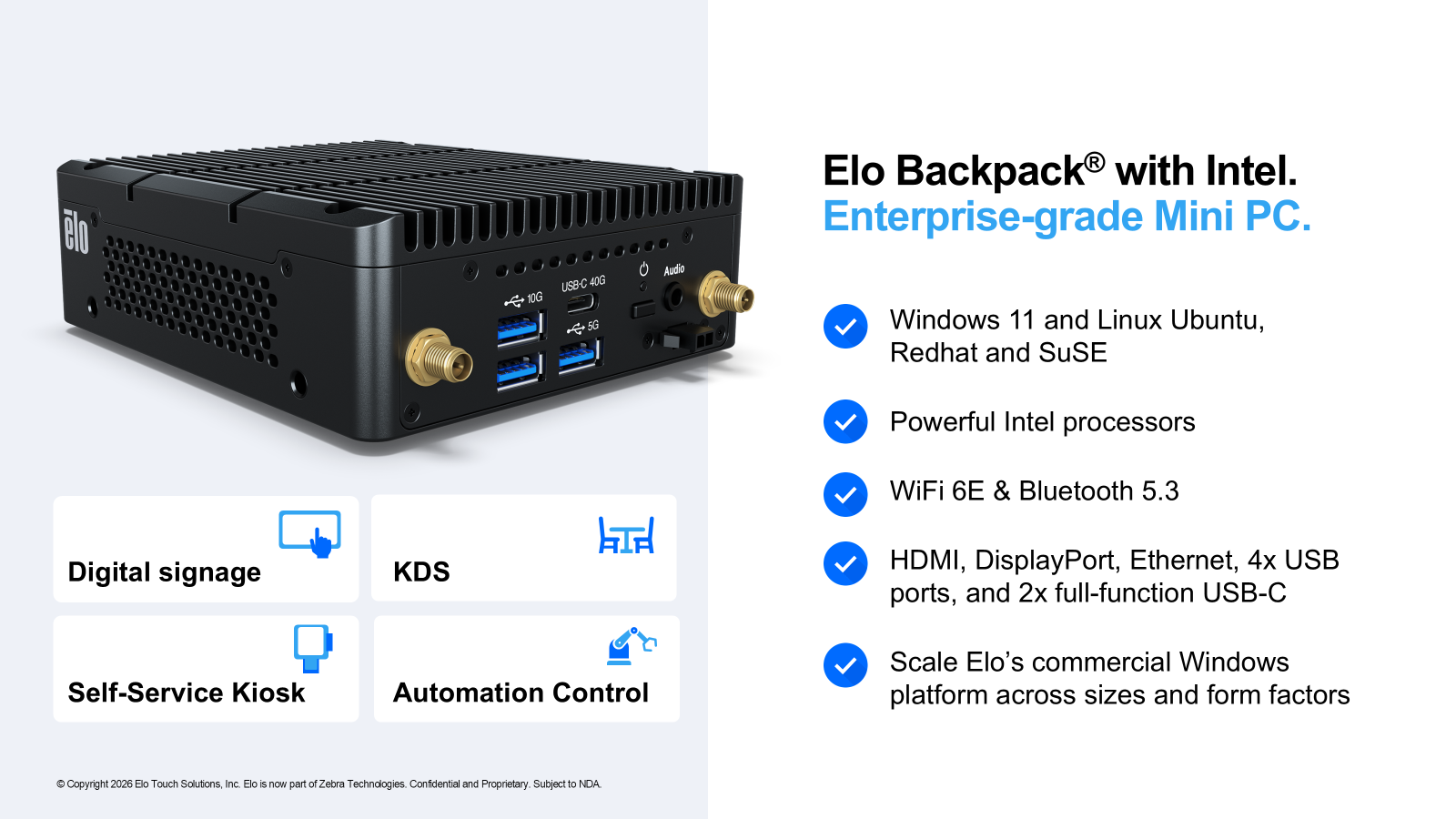 Elo Backpack with Intel Product Presentation – Elo - Technical Support
